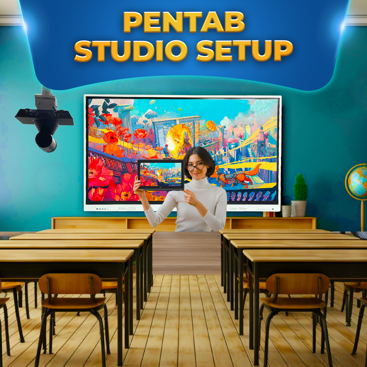Pentab Studio Setup: Enhance Teaching and Creative Presentation ...