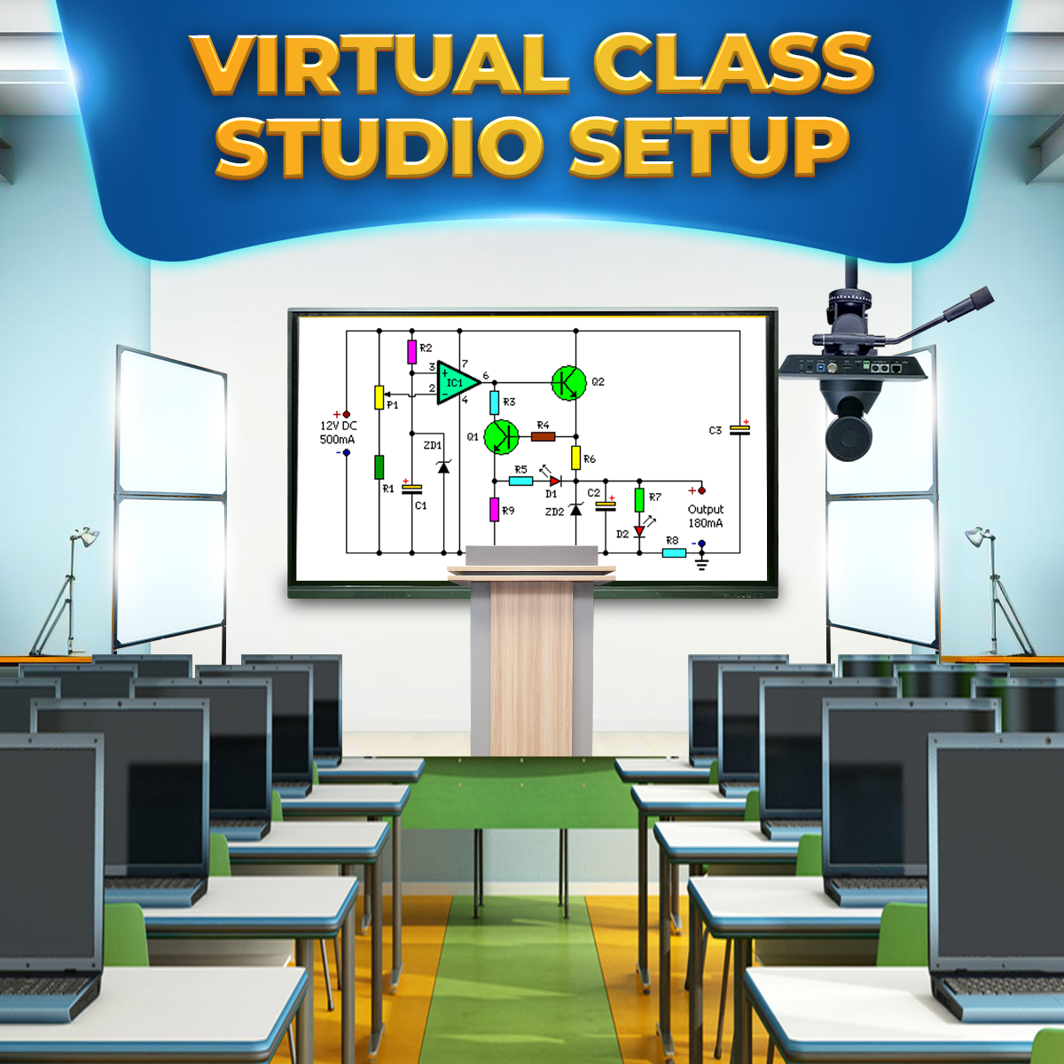 Virtual Class Studio Setup | Best Tools and Equipment for Online Teach ...